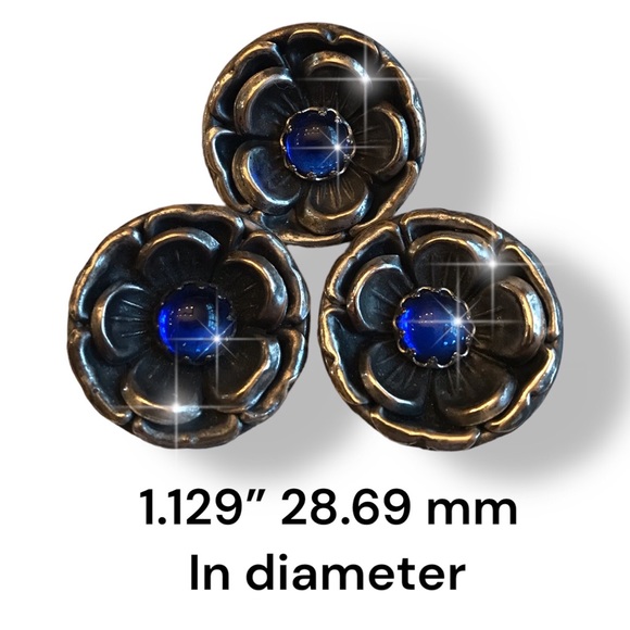 Sam Biern NYC | Other | 3 Very Rare Sam Biern Round Blue Gemstone ...